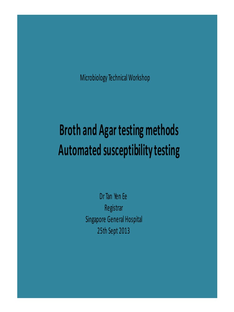 AST Testing Methods | PDF | Agar | Antibiotics