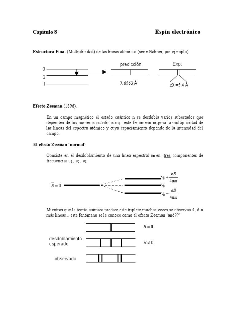 Espin Electrico | PDF | Spin (Física) | Electrón