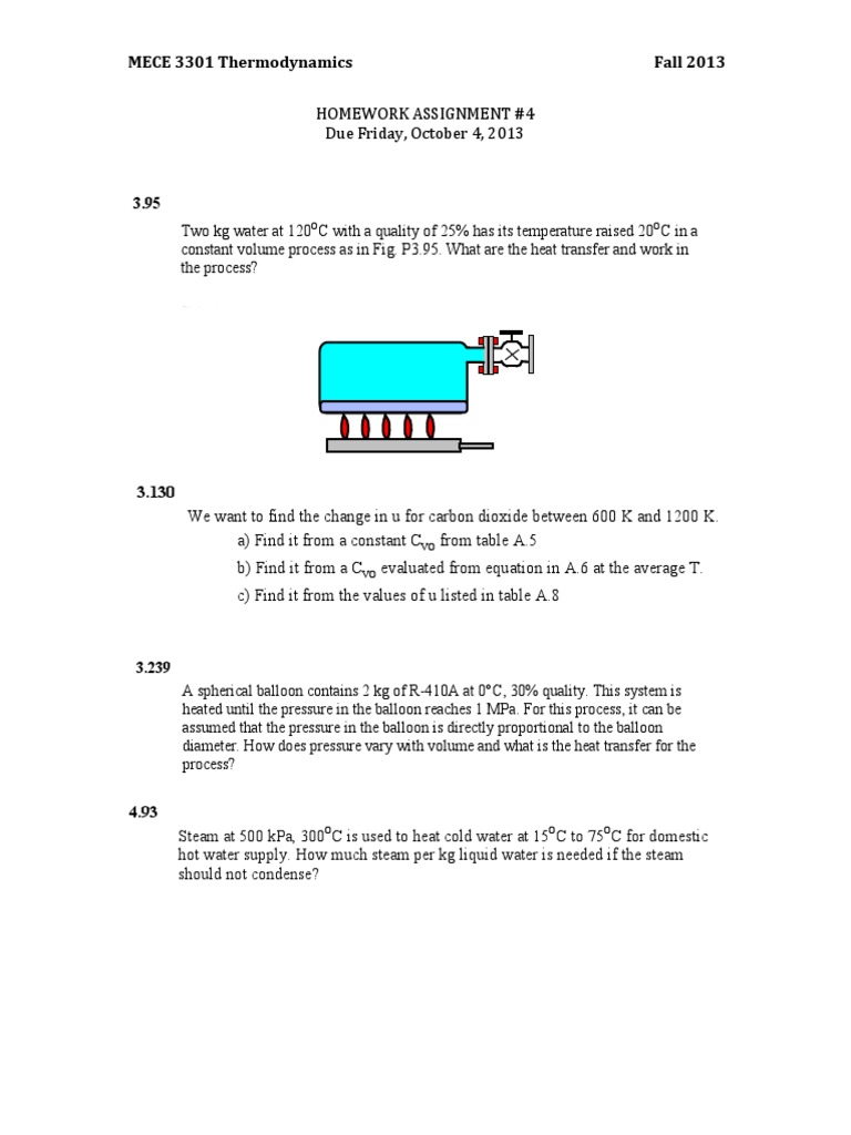 Thermodynamics Problem Set | PDF | Heat | Heat Transfer