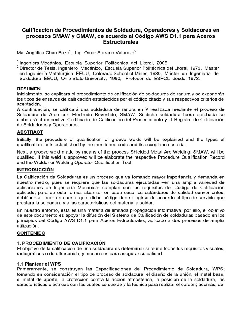 WPS PQR y PQS | PDF | Soldadura | Construcción