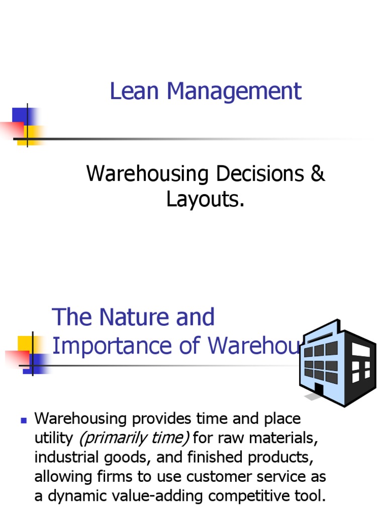 Lean Warehouse Layout Strategies | PDF | Warehouse | Logistics