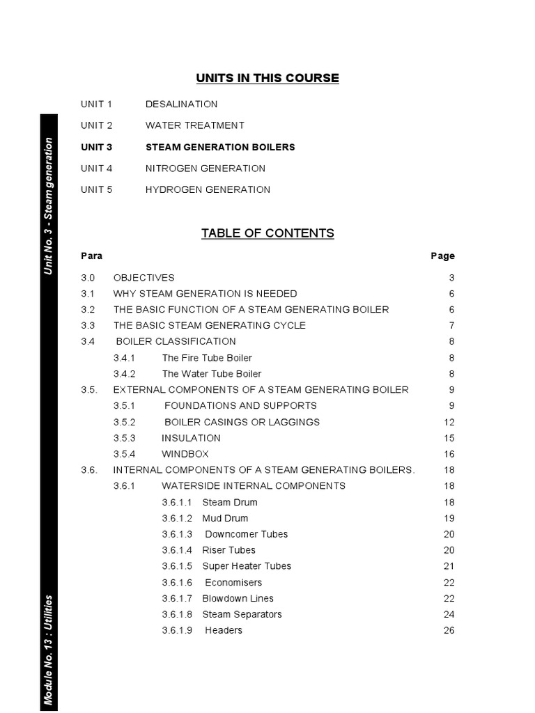 Unit 3 Steam Generation | PDF | Boiler | Furnace