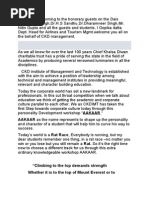 MC Script Inaugural Ceremony | PDF