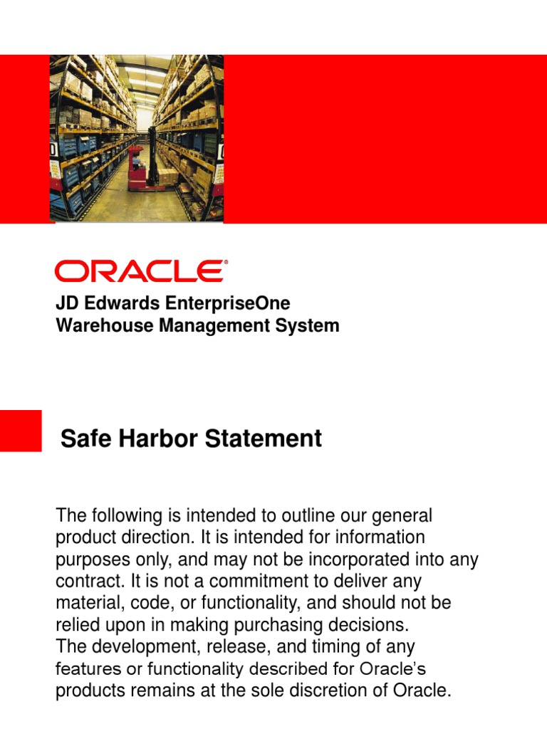Oracle WMS PDF | PDF