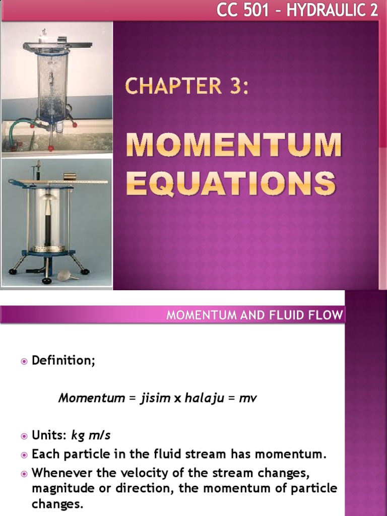 MOMENTUM EQUATIONS