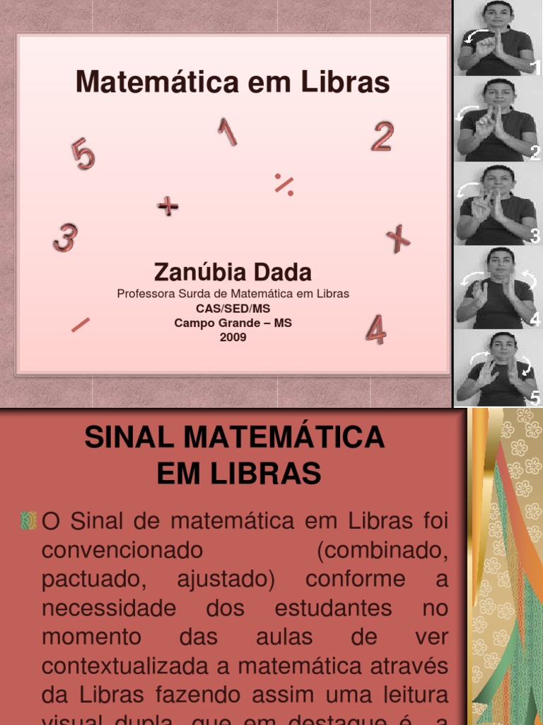 Matematica em Libras Dada 2009 | PDF | Fração (Matemática) | Matriz ...