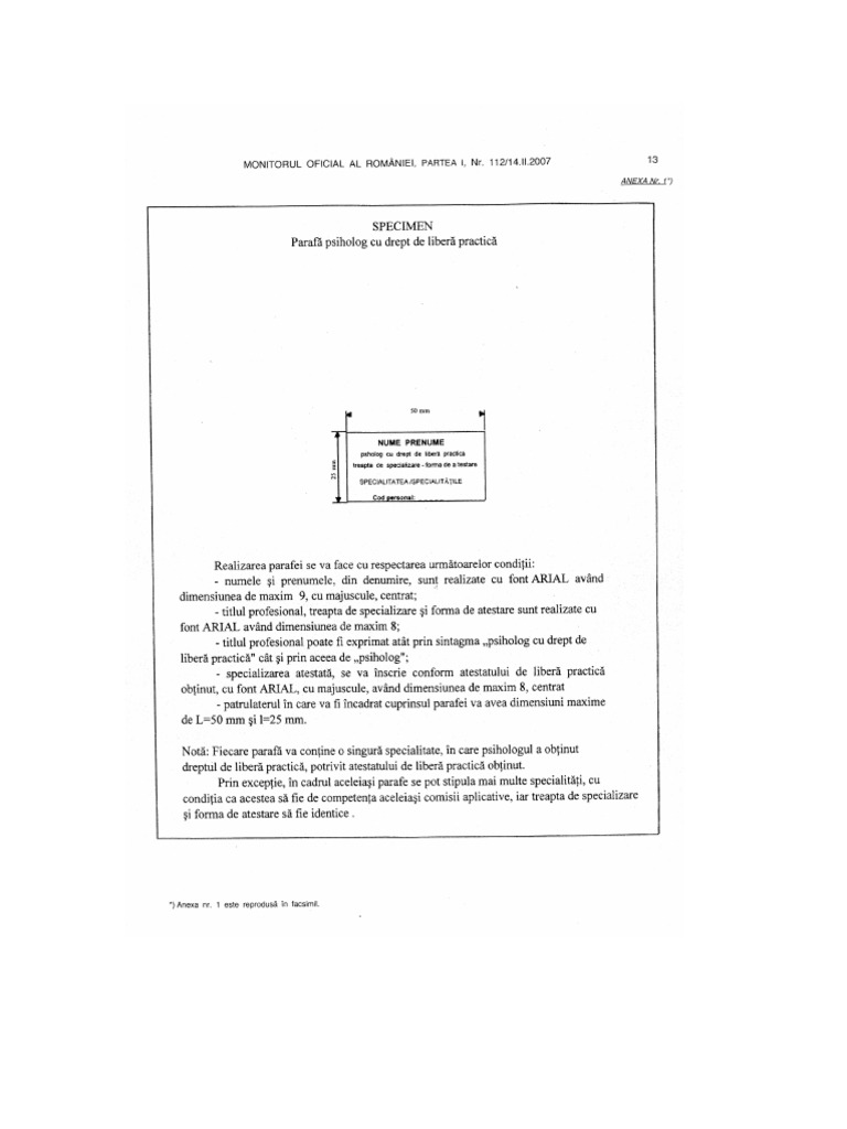Model Parafa Psiholog | PDF