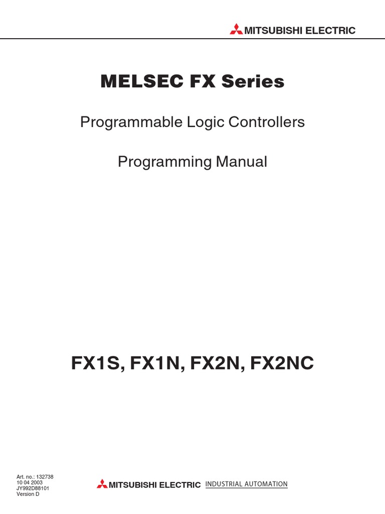 FX1S FX1n FX2n FX2nc Programming Manual | PDF