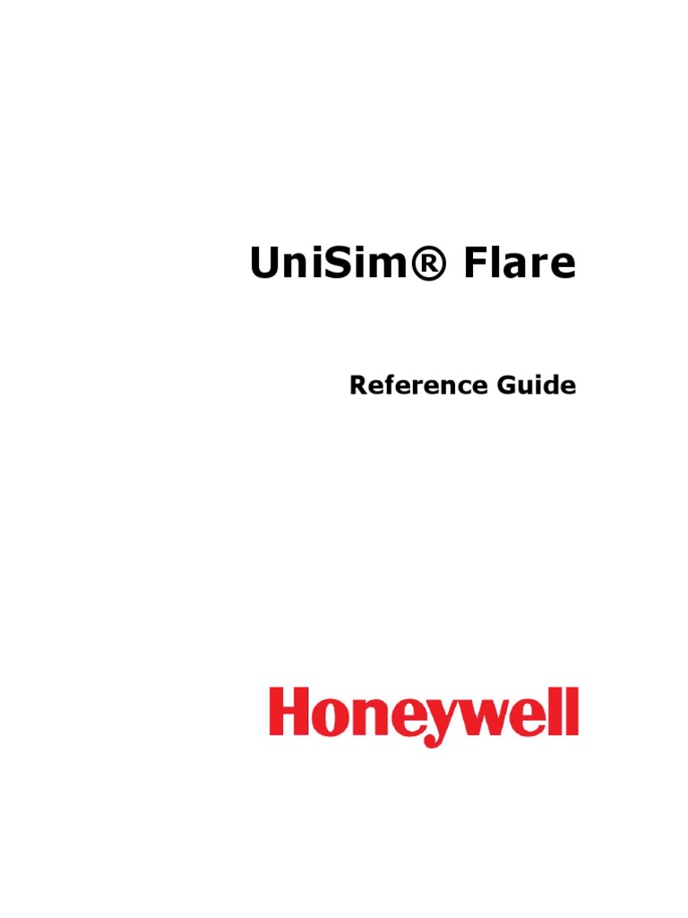 UniSim Flare Reference Guide | PDF | Menu (Computing) | Filename