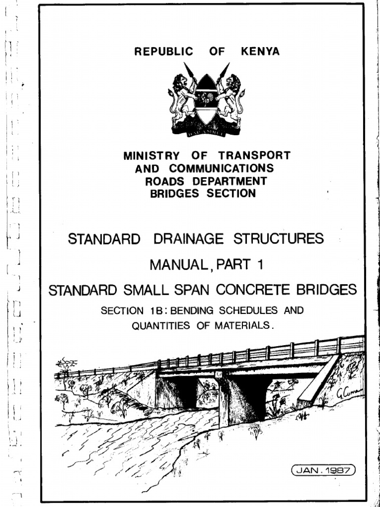 Standard Drainage Structures Manual, Part 1 Standard Small Span ...