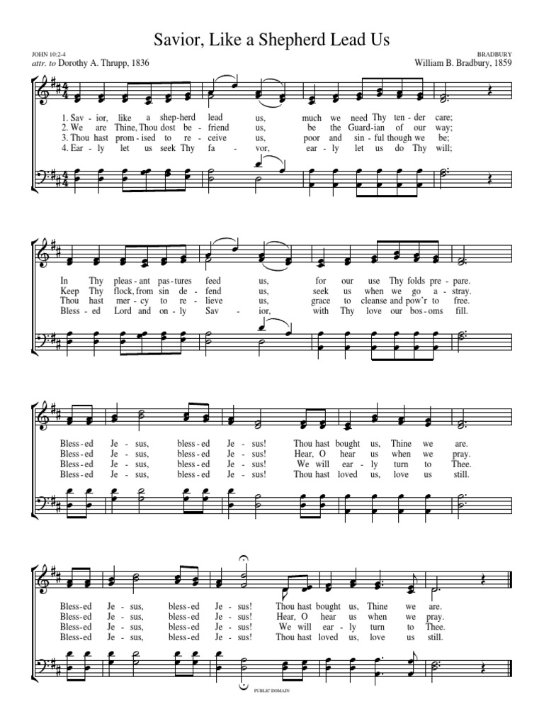 Savior Like A Shepherd Lead Us | PDF