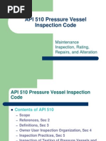API 510 PV Inspection Checklist | PDF | Leak | Corrosion