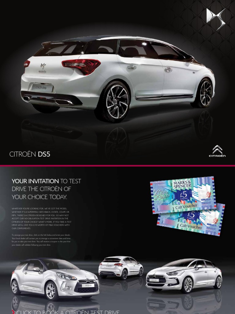 DS5 Brochure | PDF | Anti Lock Braking System | Engines