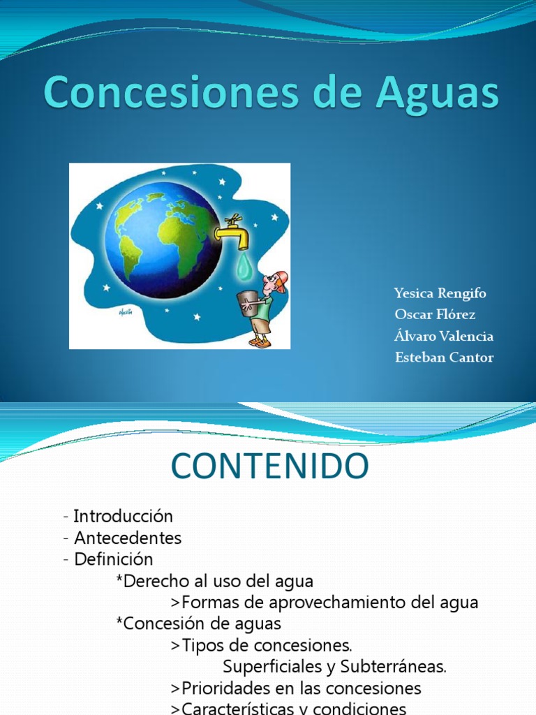 Concesiones de Aguas | Generación eléctrica | Recurso