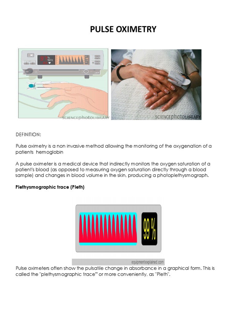 Pulse Oximetry | PDF