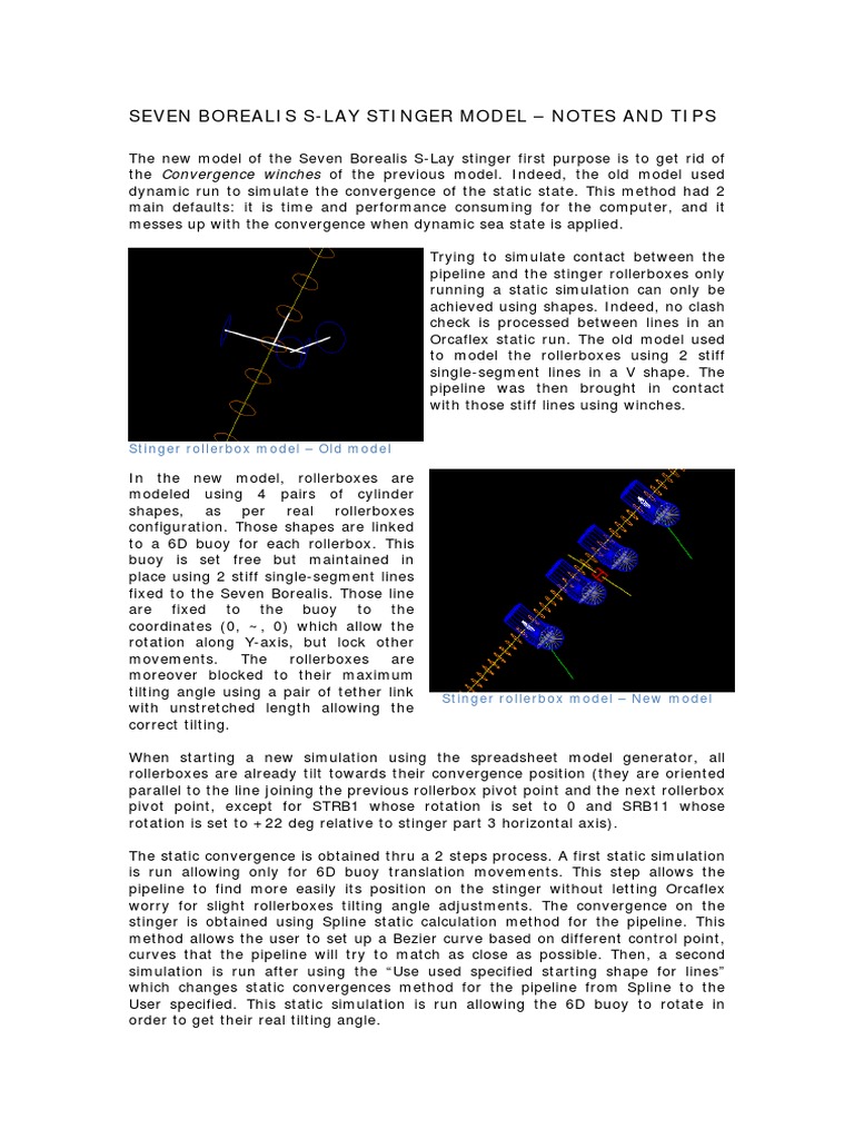 Notes About Stinger FEM Modelling | PDF | Rotation | Center Of Mass
