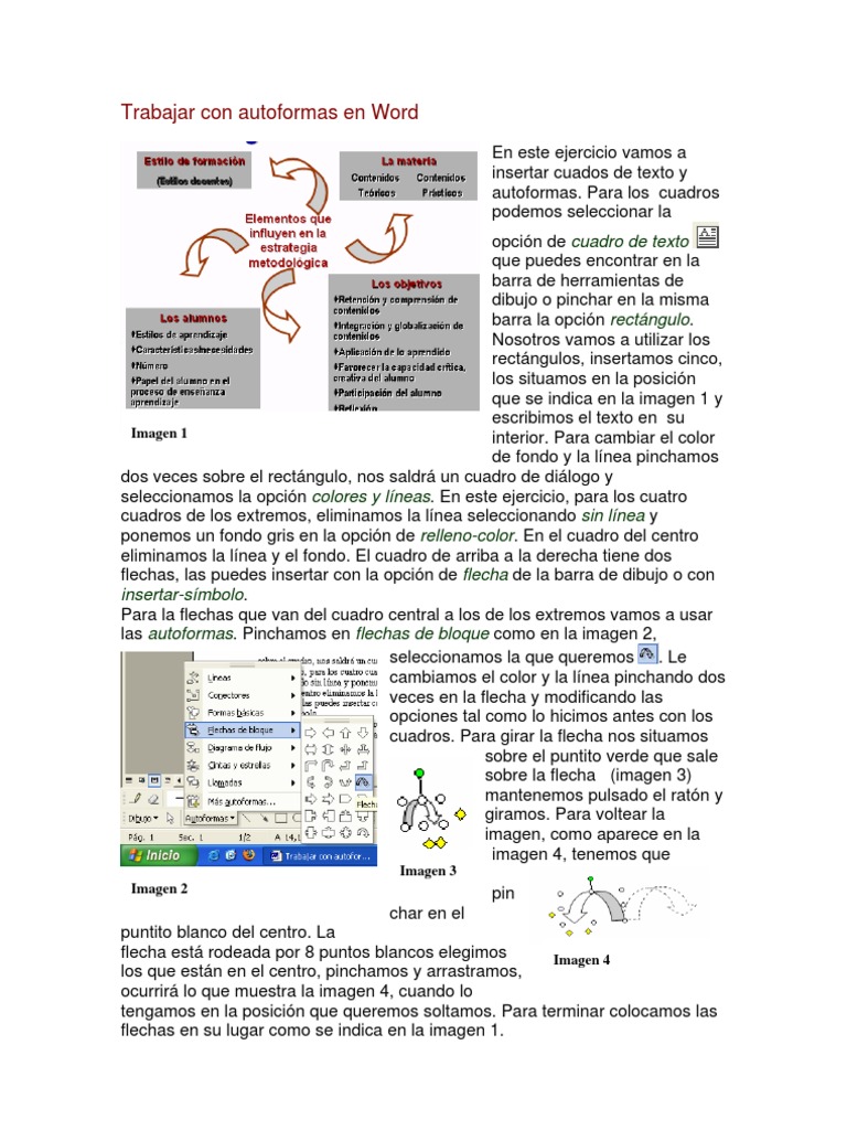 Uso de Autoformas en Word | PDF | Ocio | Informática y tecnología de la ...