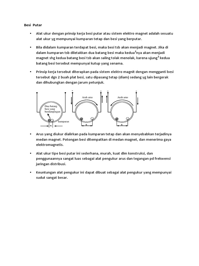 Prinsip Kerja Alat Ukur Listrik | PDF