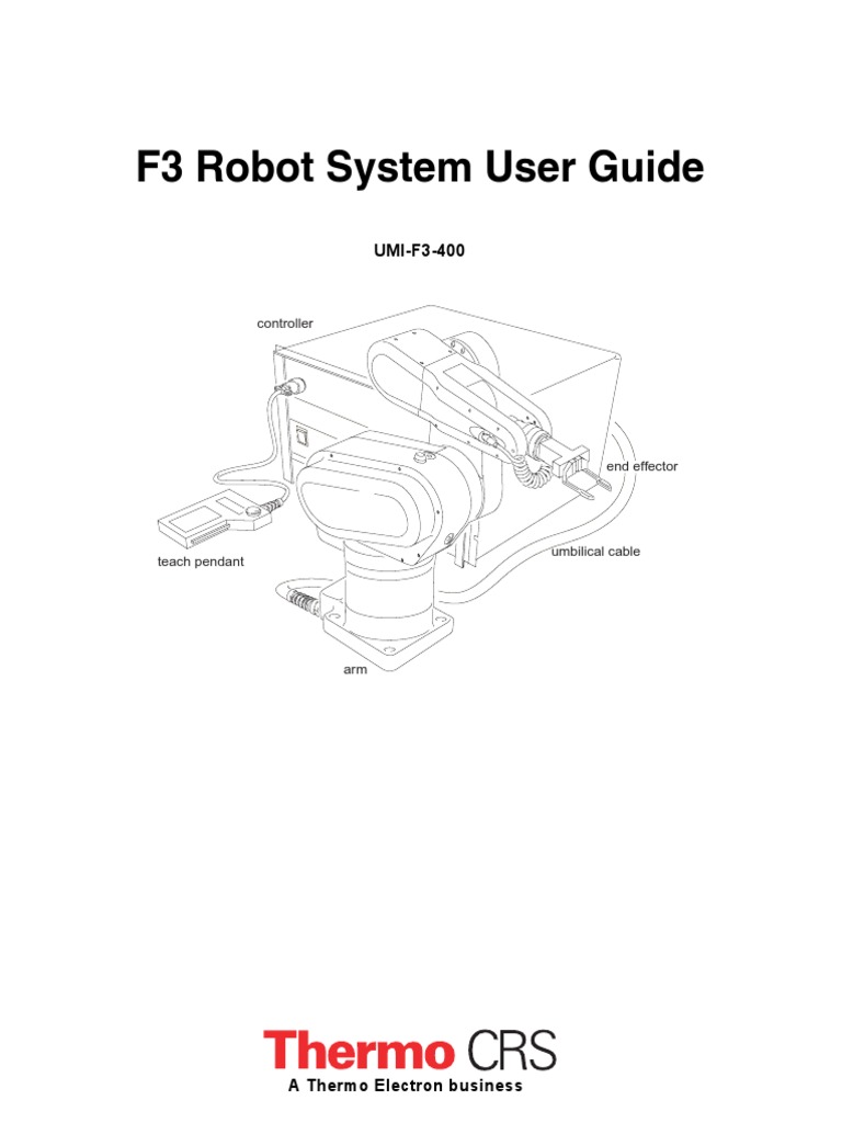 F3 Robot System User Guide | PDF | Robot | Robotics