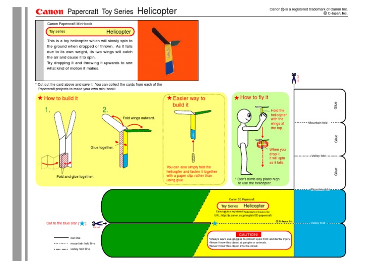 Helicopter Papercraft A4 | PDF | Leisure | Nature