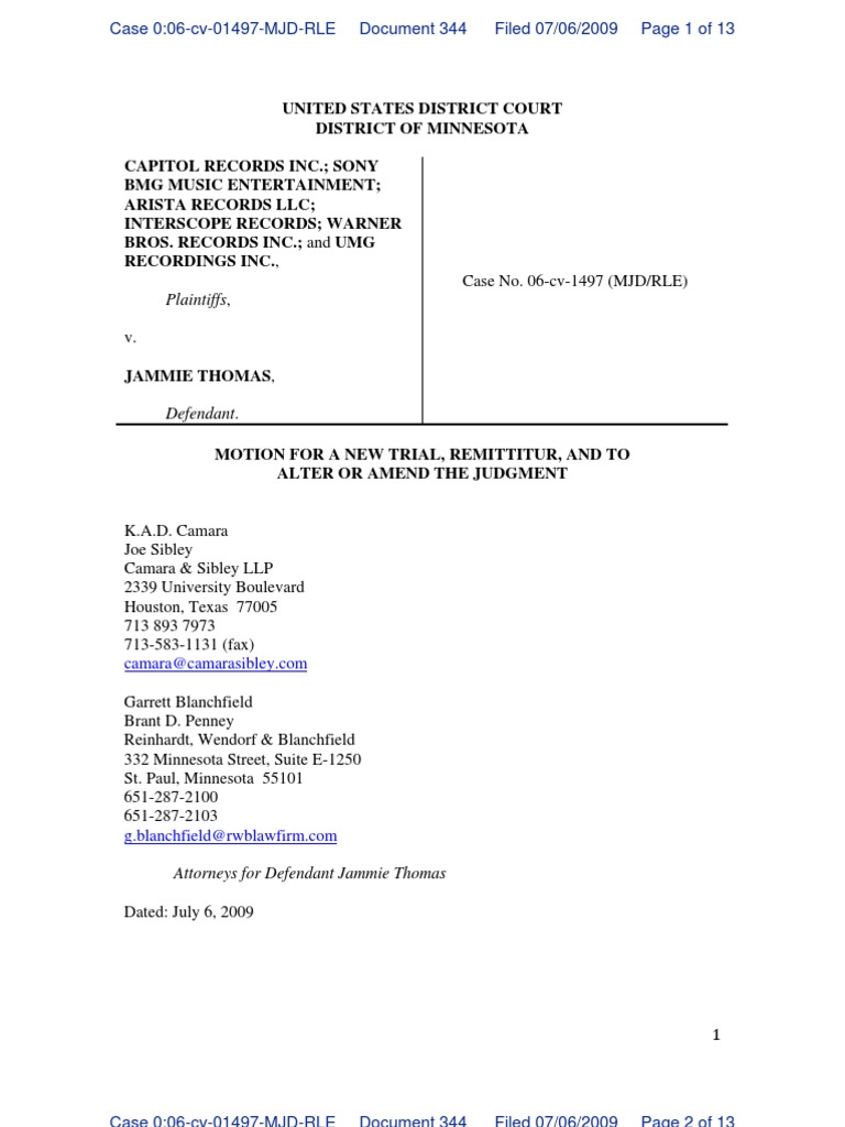 Defendant's Motion for New Trial and Remittitur | Punitive Damages ...