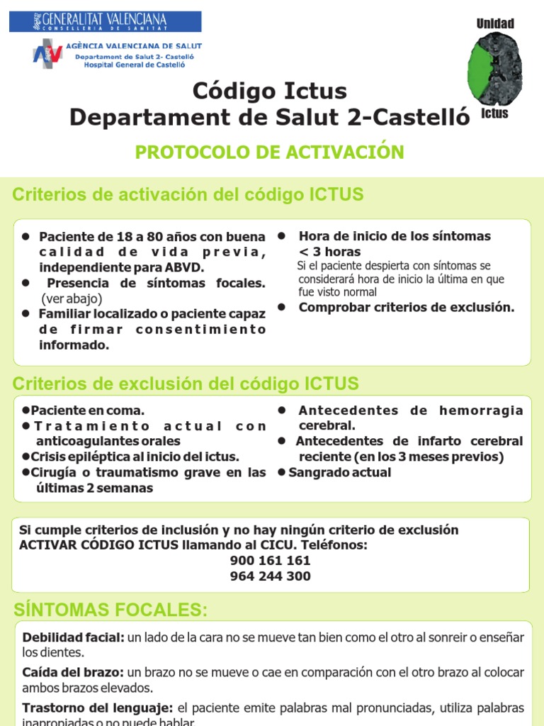 Codigo Ictus | PDF | Carrera | Infarto de miocardio