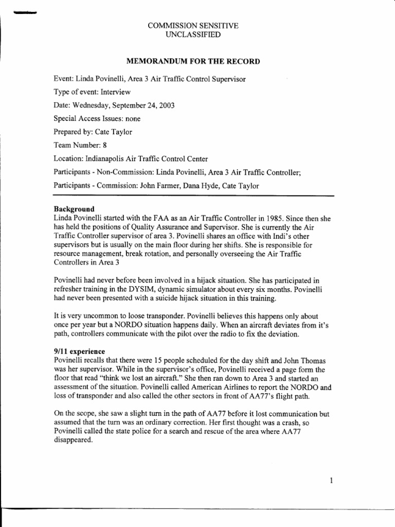 T8 B3 FAA Indy Center Linda Povinelli FDR - Entire Contents - 9-24-03 ...