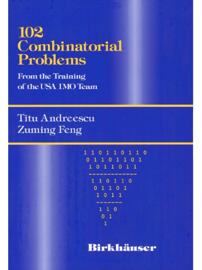 102 Combinatorial Problems Pdf Combinatorics Discrete Mathematics