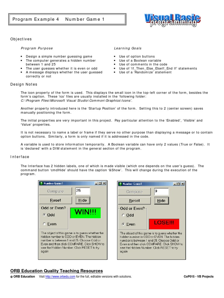 CoP015 VB Projects | PDF | Icon (Computing) | Teaching Mathematics
