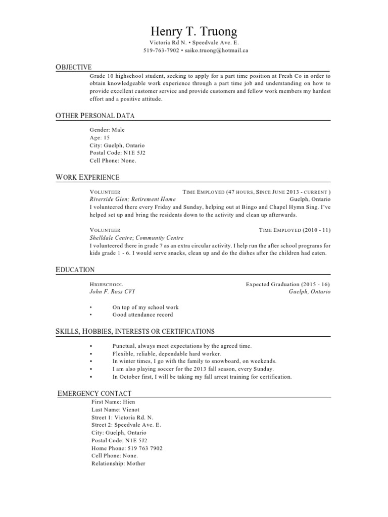 Resume - Henry T | PDF