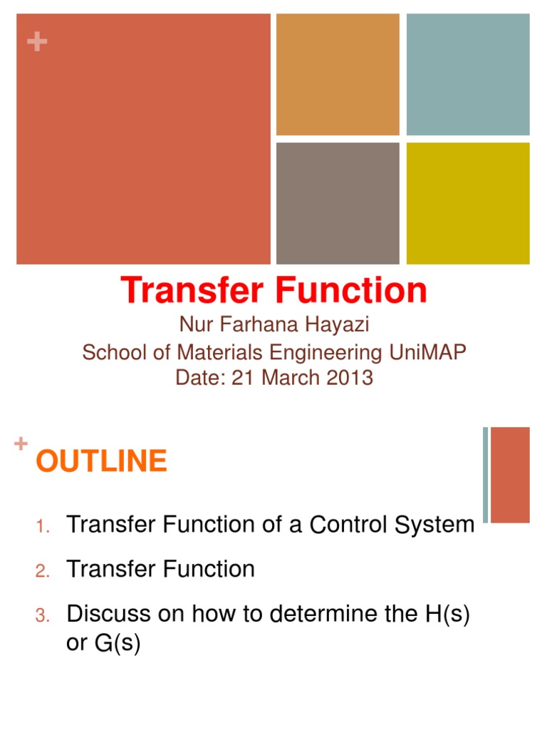 Transfer Function | PDF | Laplace Transform | Function (Mathematics)