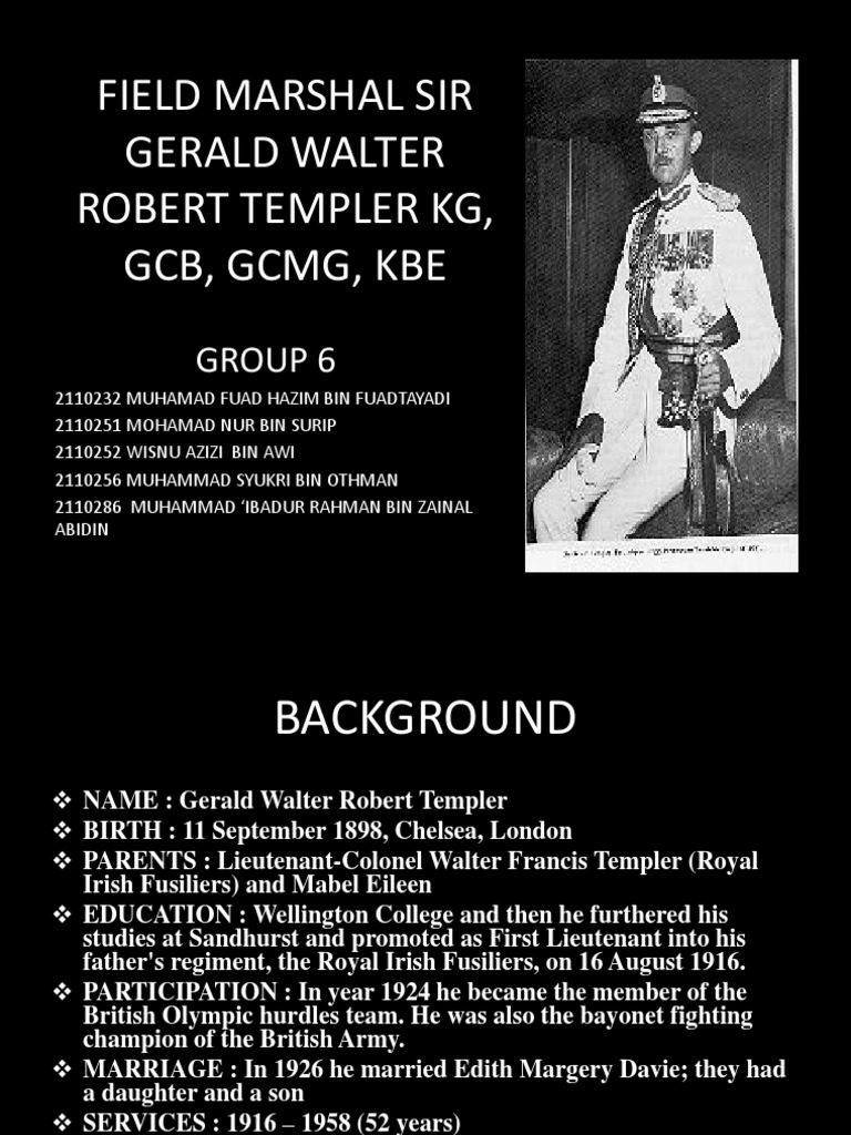 Sir Gerald Templer: Counterinsurgency in Malaya | PDF | Guerrilla ...