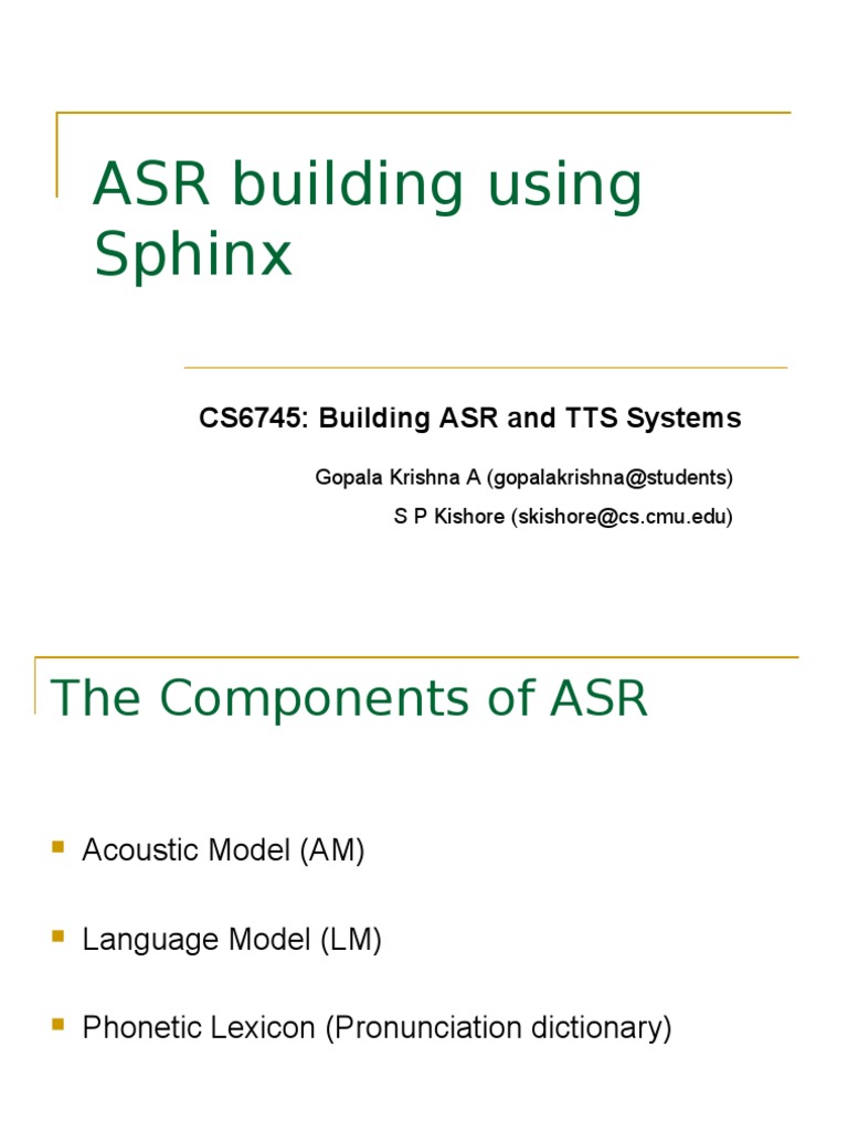 ASR Building Using Sphinx | PDF | Speech Recognition | Filename