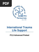 ITLS 9th Edition Pre-Test Questions | PDF | Shock (Circulatory) | Thorax