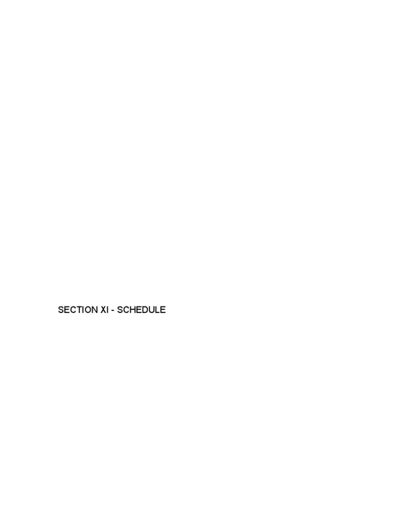 Section Xi - Schedule | PDF | Corruption | Bankruptcy