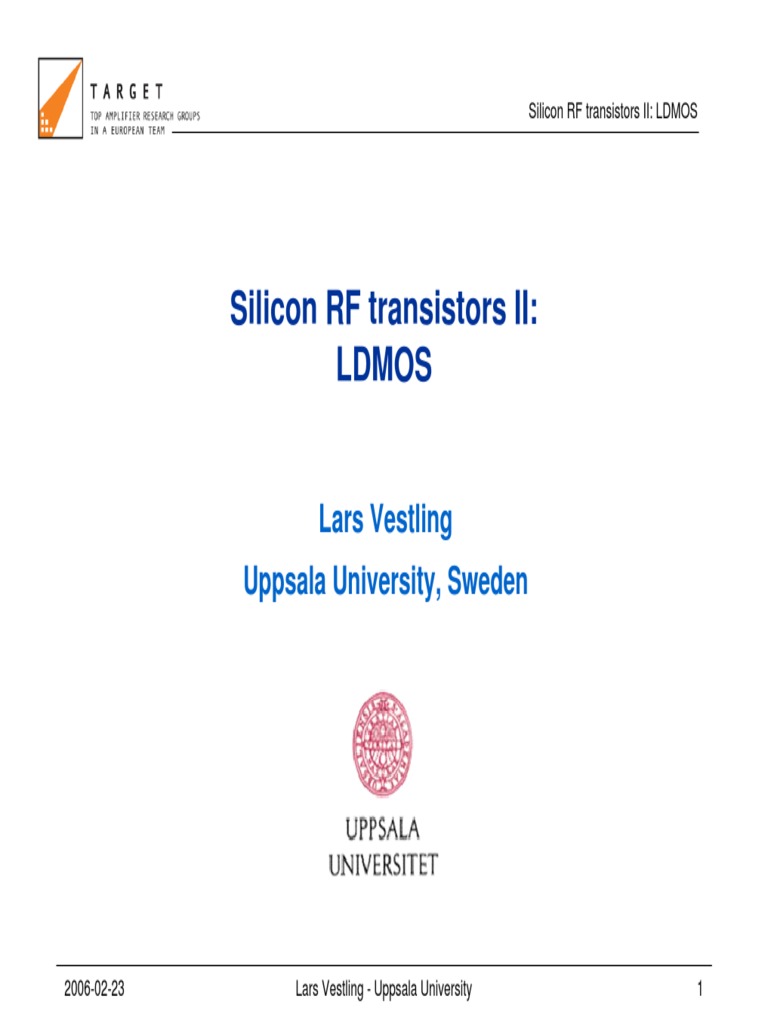 4 Silicon LDMOS | PDF | Field Effect Transistor | Mosfet