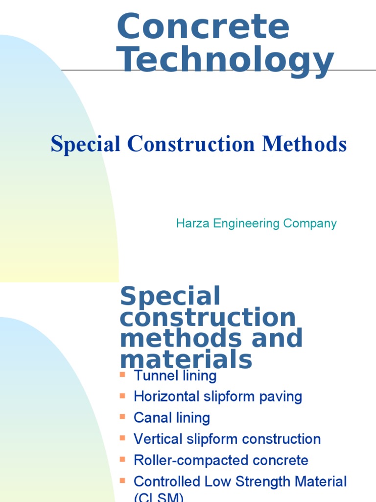 Special Construction Methods: Harza Engineering Company | PDF ...