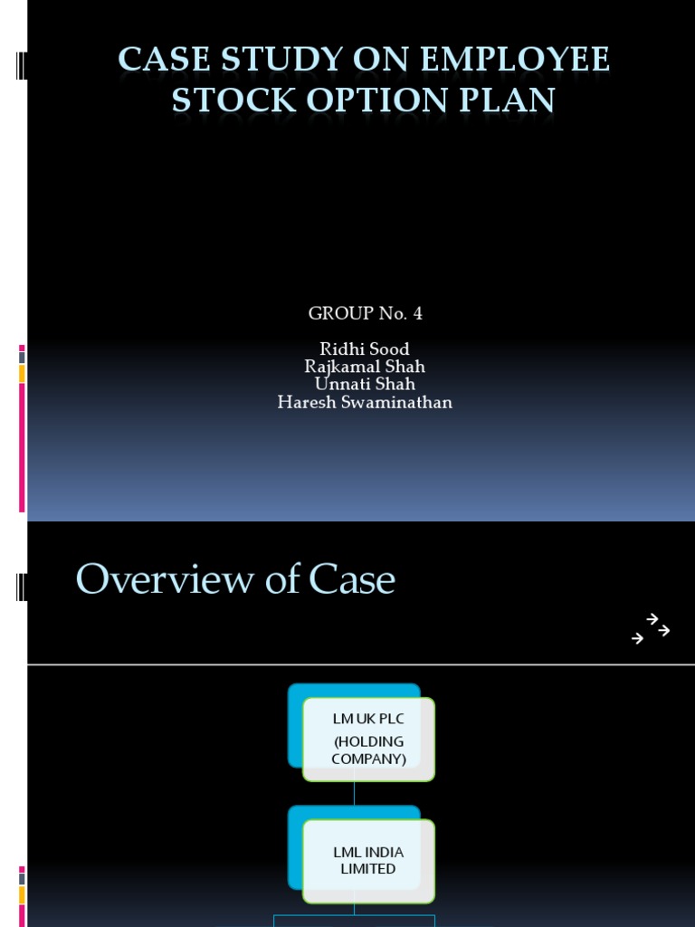 Esop Case Study | PDF | Employee Stock Ownership Plan | Vesting