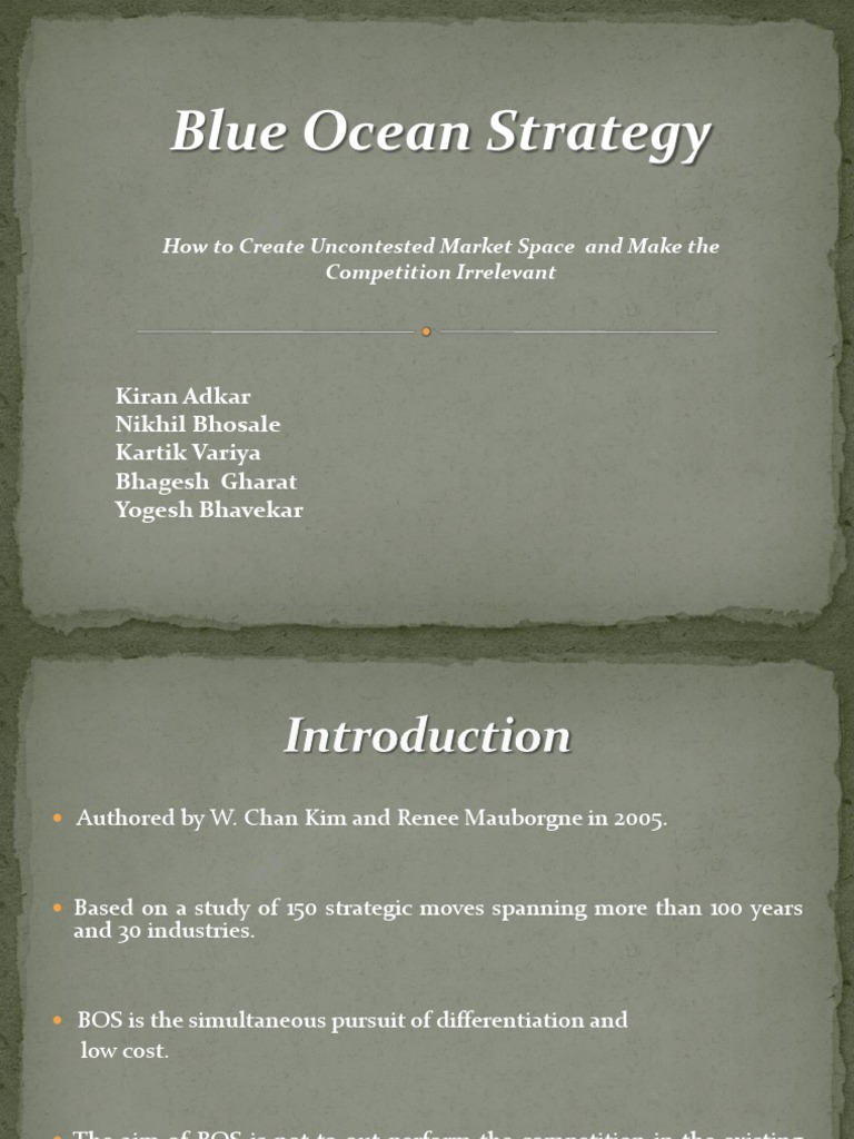Blue Ocean Strategy in Healthcare | PDF | Marketing | Market (Economics)
