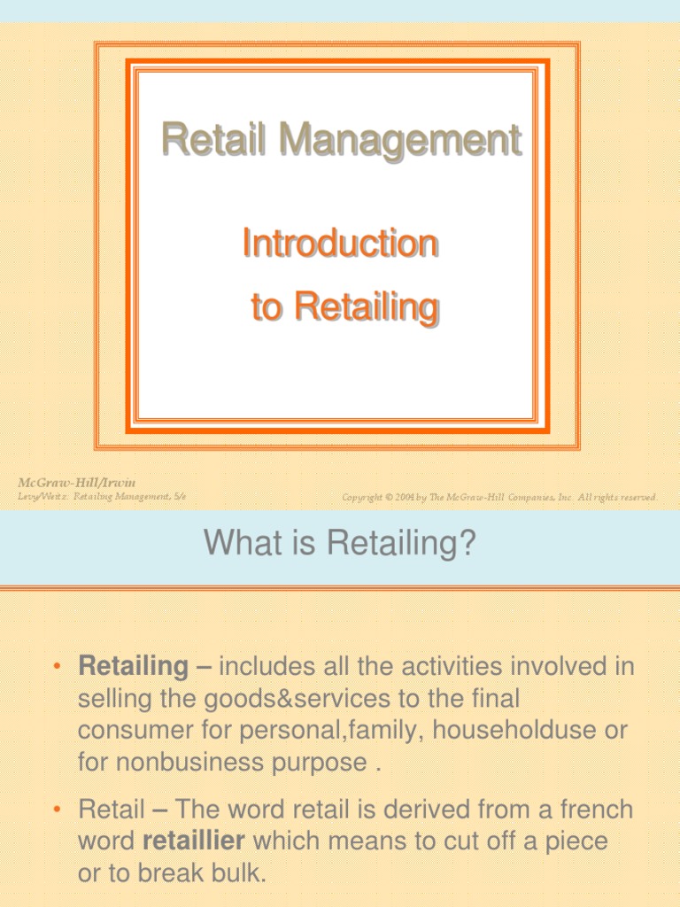 Retail Management: To Retailing | PDF | Consumer Behaviour | Retail