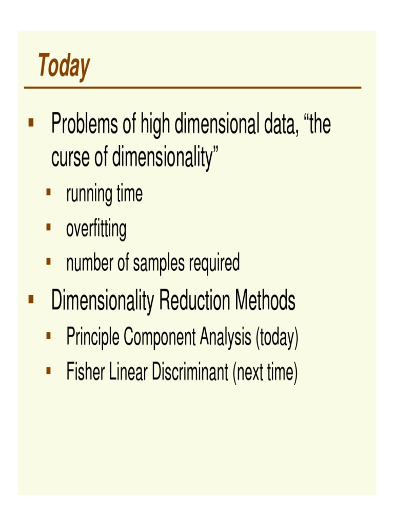 Dimensionality Reduction | PDF | Principal Component Analysis | Eigenvalues And Eigenvectors