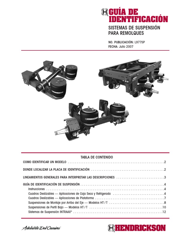 Hendrickson | PDF | Neumático | Ingeniería de Transporte