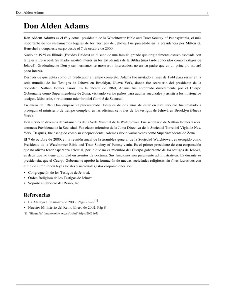 06 - Don Alden Adams | PDF | Movimiento estudiantil bíblico ...