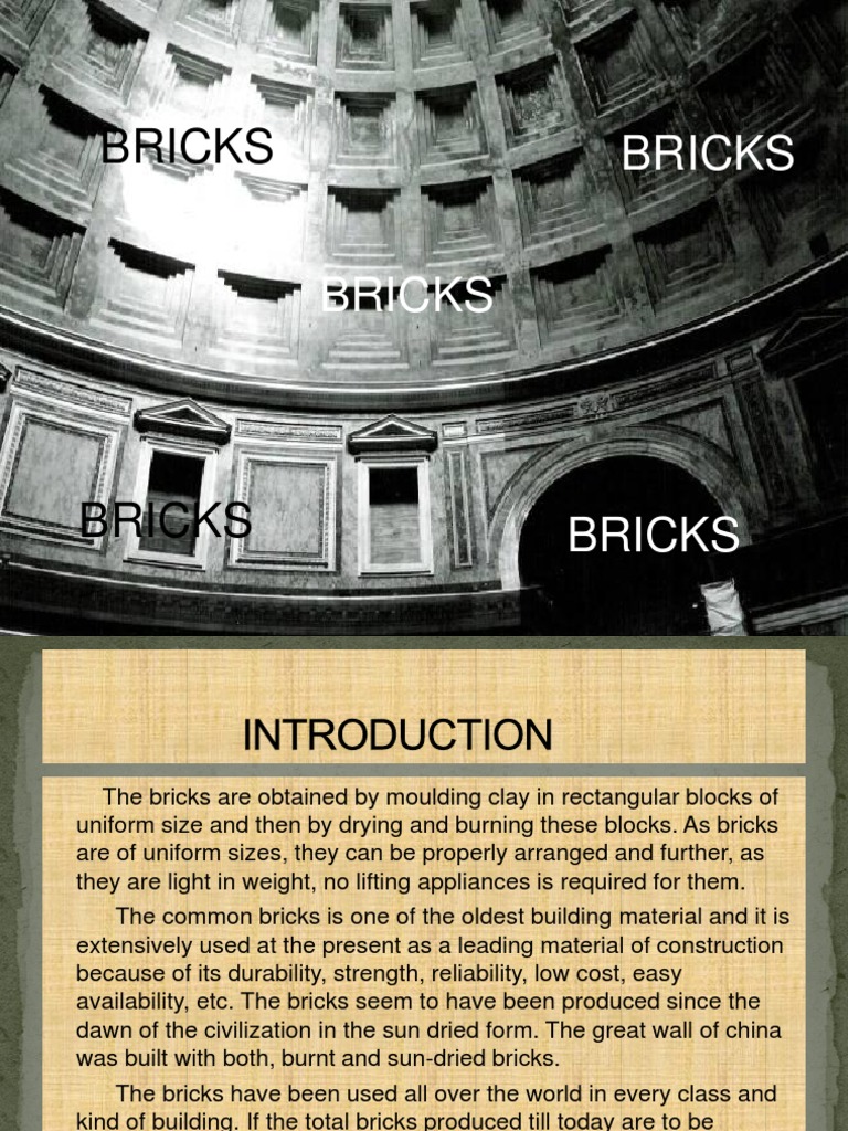 Bricks | PDF | Lime (Material) | Brick