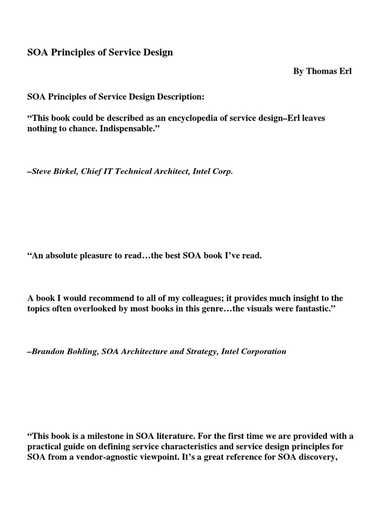 SOA Principles of Service Design | PDF | Service Oriented Architecture ...
