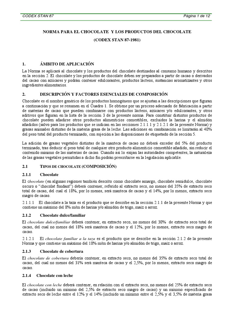 Codex Chocolate | PDF