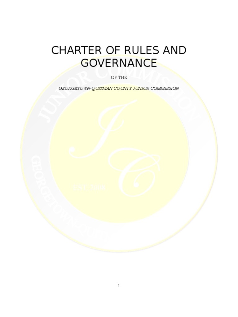 Charter of Rules and Governance | PDF | Article Two Of The United ...