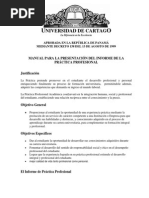 Modelo de Presentación Del Informe de Practica Profesional | PDF