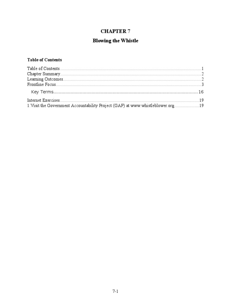 Whistle-Blowing: Ethics and Risks | PDF | Whistleblower | False Claims Act