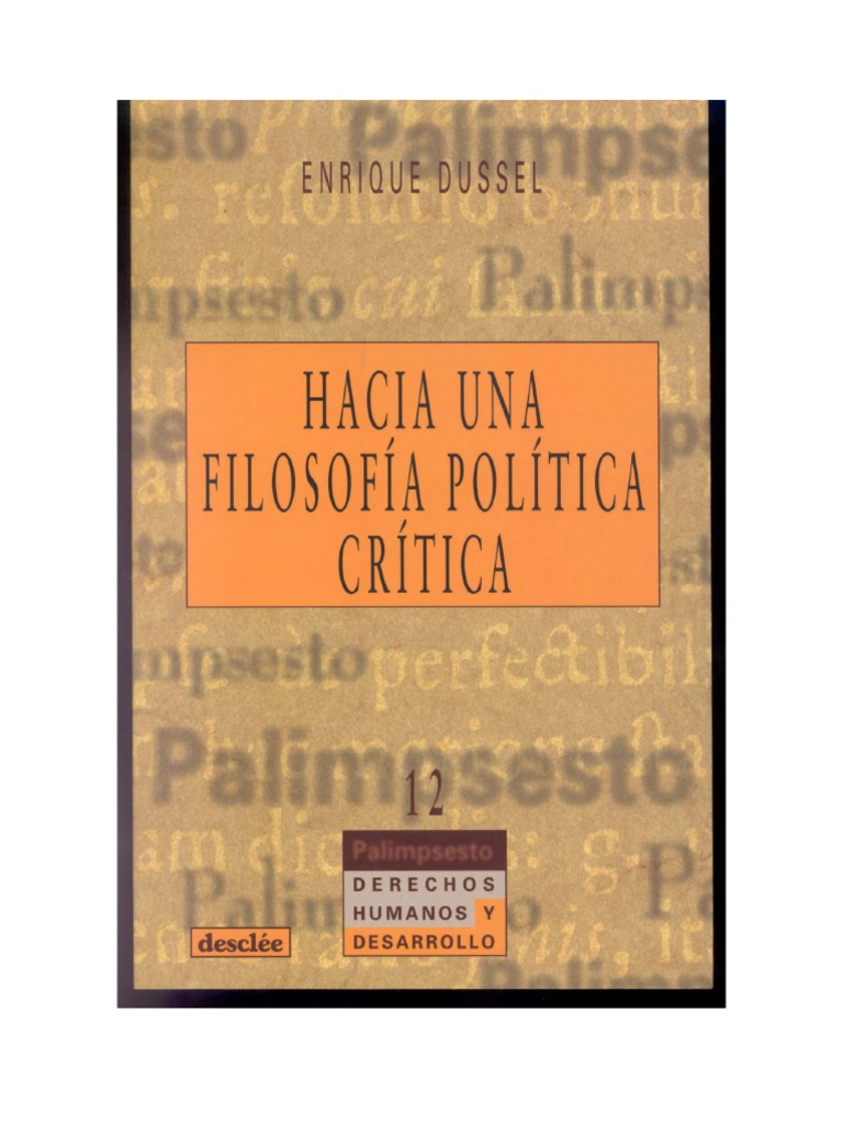 Filosofia Politica Critica | PDF